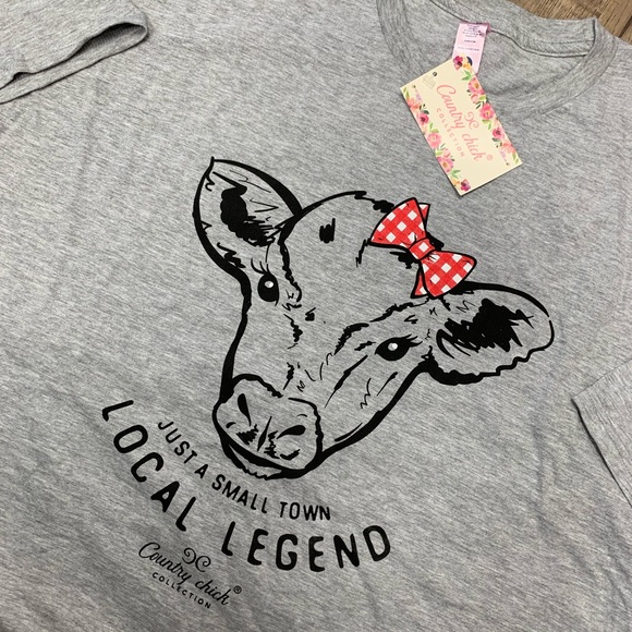 Simply Southern | Tops | Simply Southern Cow Small Town Local Legend ...